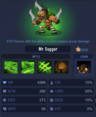 Mr. Dagger War Pattern & Skill Analysis - Brutal Age Guide
