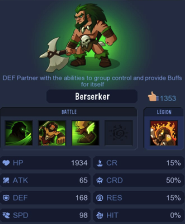 Berserker War Pattern and Skill Analysis - Brutal Age Guide